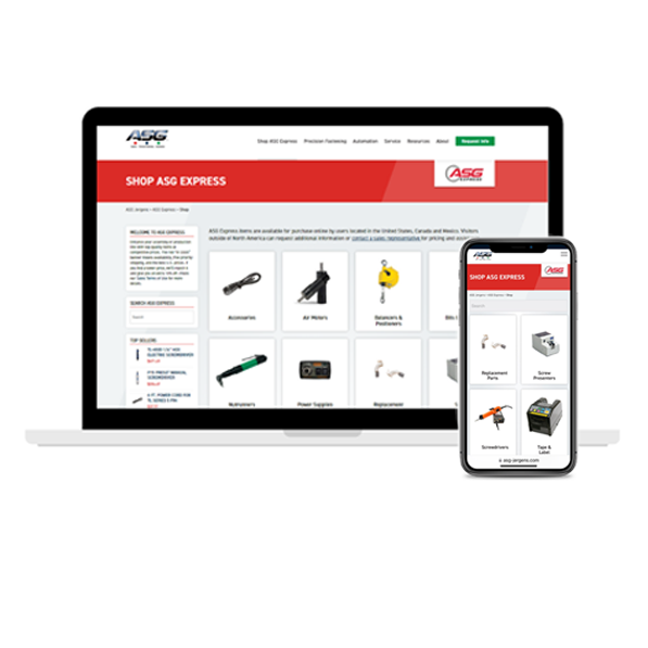 ASG Express Is Now Integrated With The ASG Brand Website - ASG Jergens